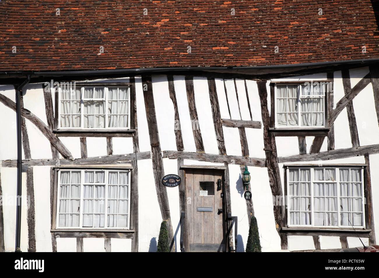 Half timbered Medieval buildings in Lavenham Suffolk UK Stock Photo - Alamy