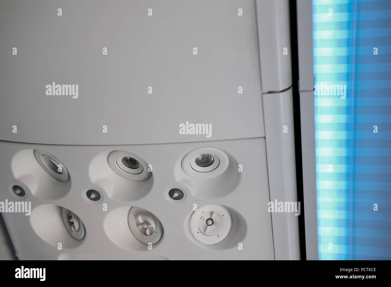 Overhead console airplane interior hi-res stock photography and images ...