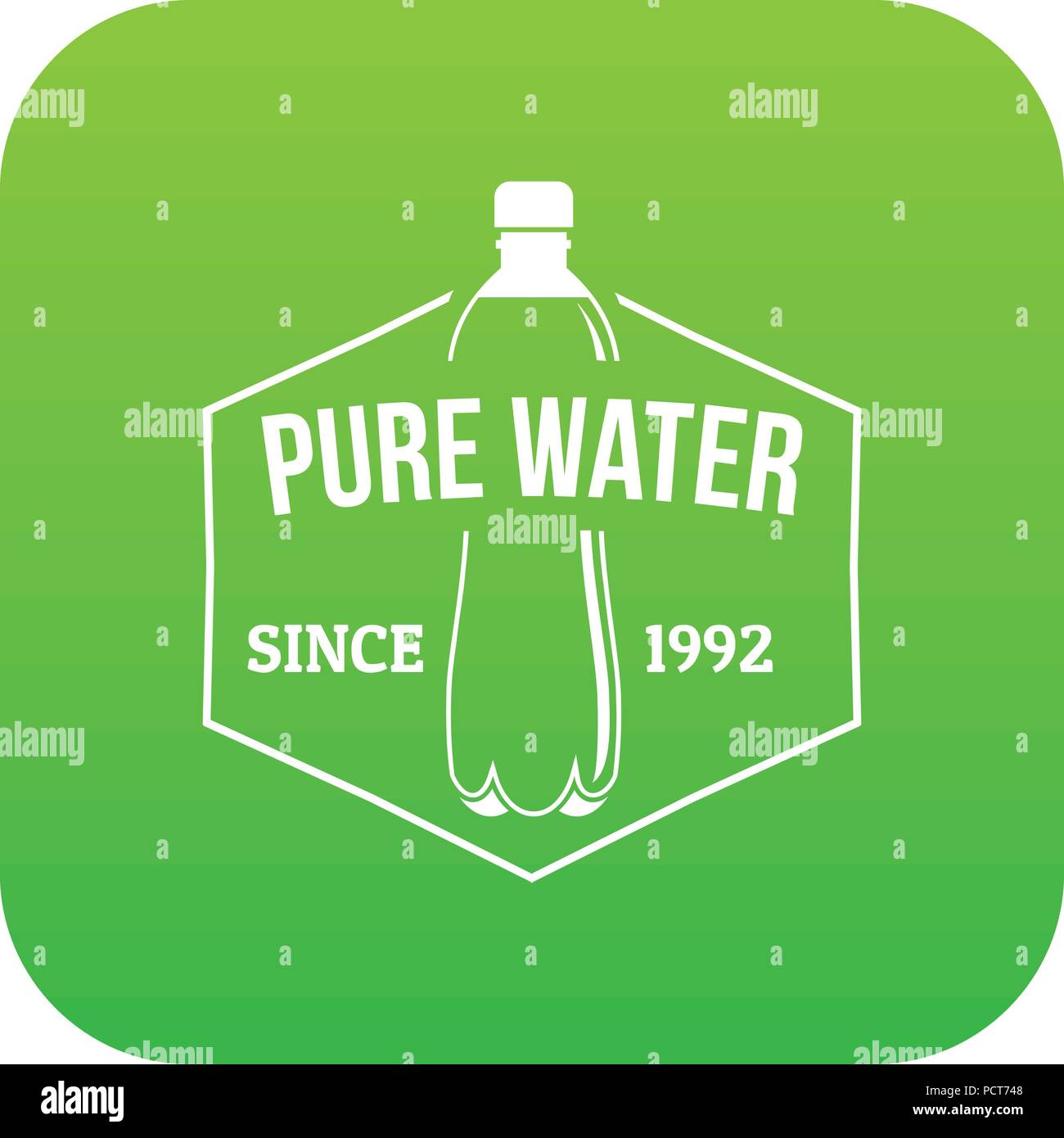 Clean pure water icon green vector Stock Vector Image & Art - Alamy
