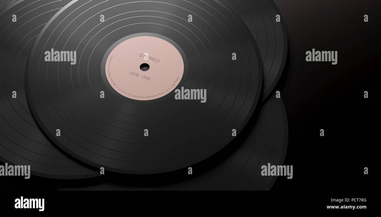 Albums records stack hi-res stock photography and images - Alamy