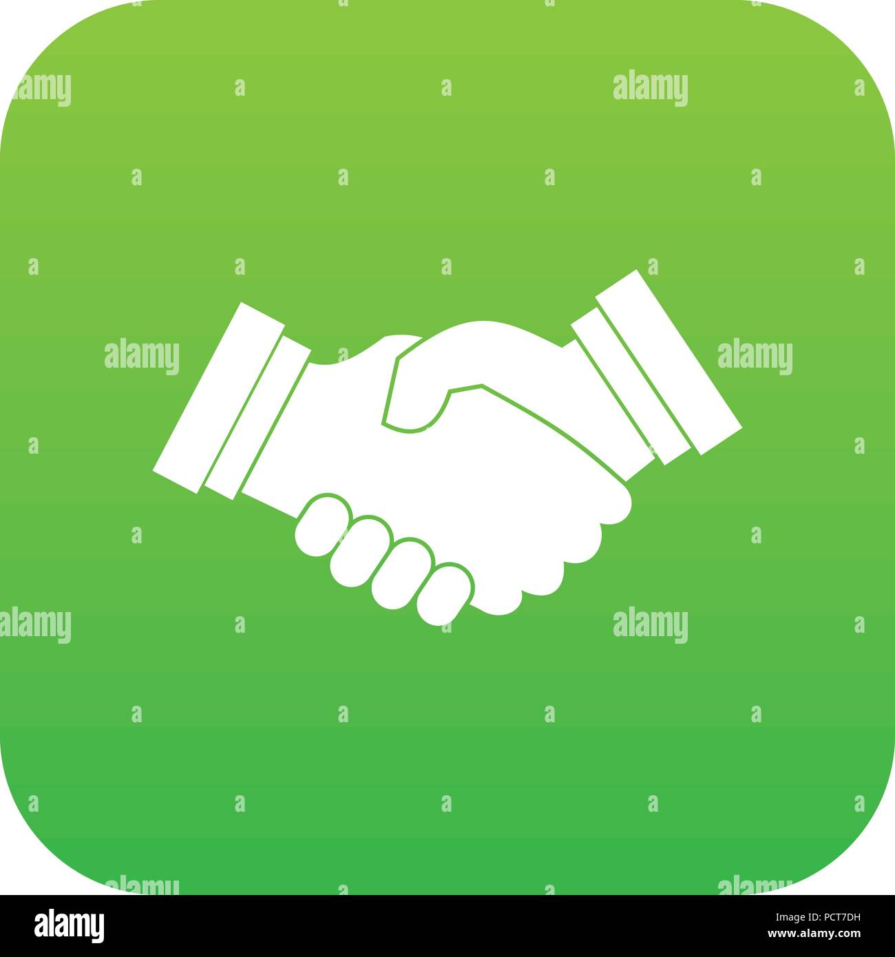 Business handshake icon digital green Stock Vector Image & Art - Alamy