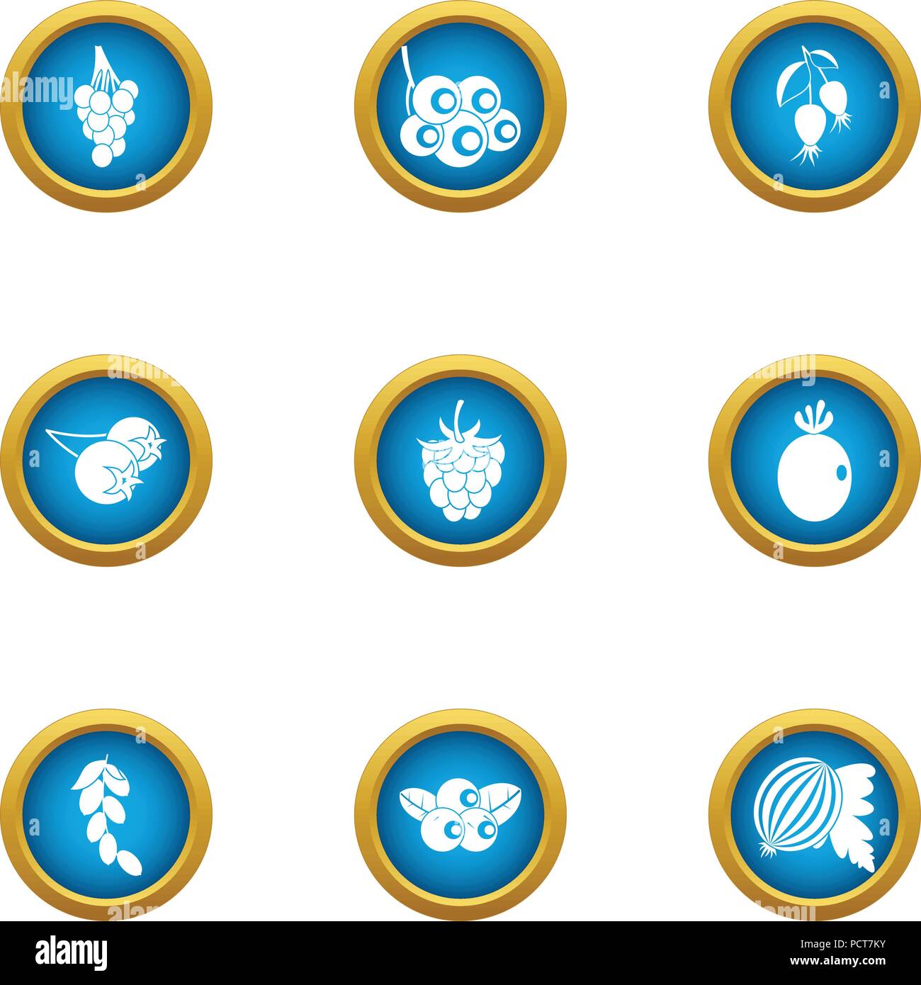 Viticulture icons set, flat style Stock Vector Image & Art - Alamy