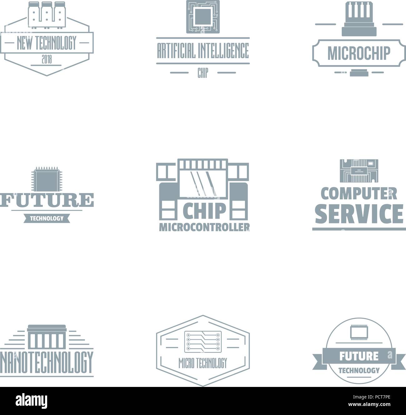 Future service logo set, simple style Stock Vector Image & Art - Alamy