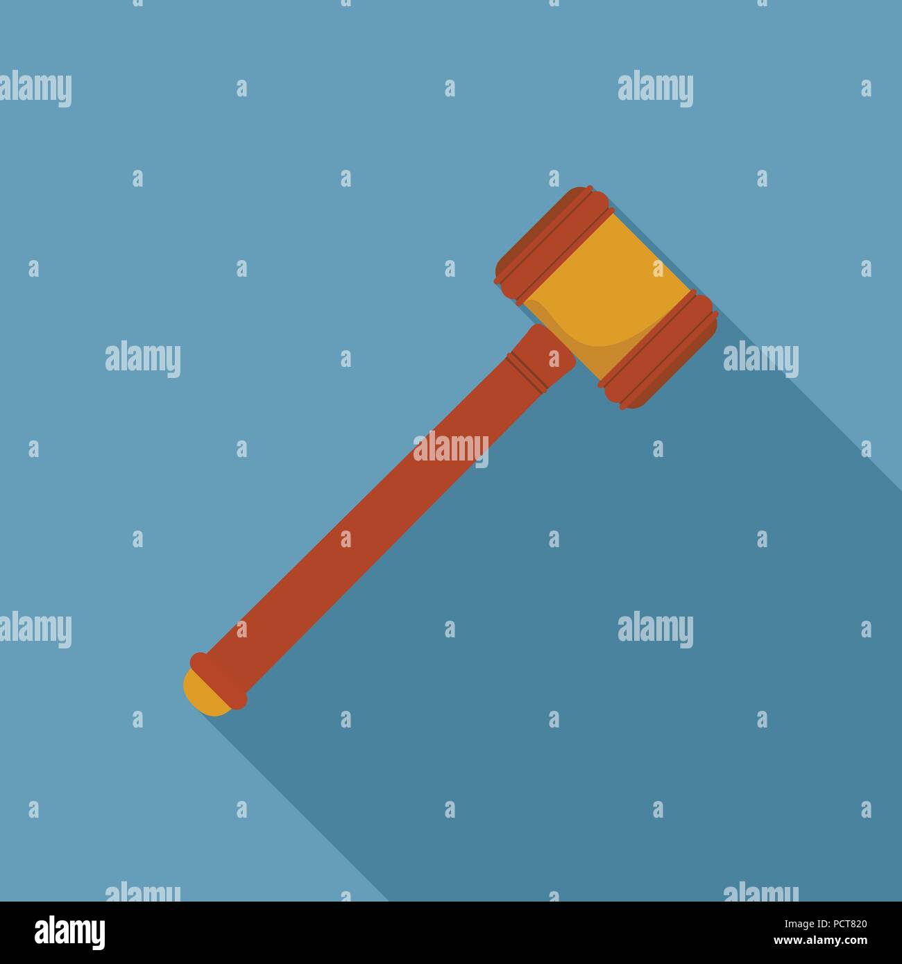 Judge hammer icon, flat style Stock Vector Image & Art - Alamy