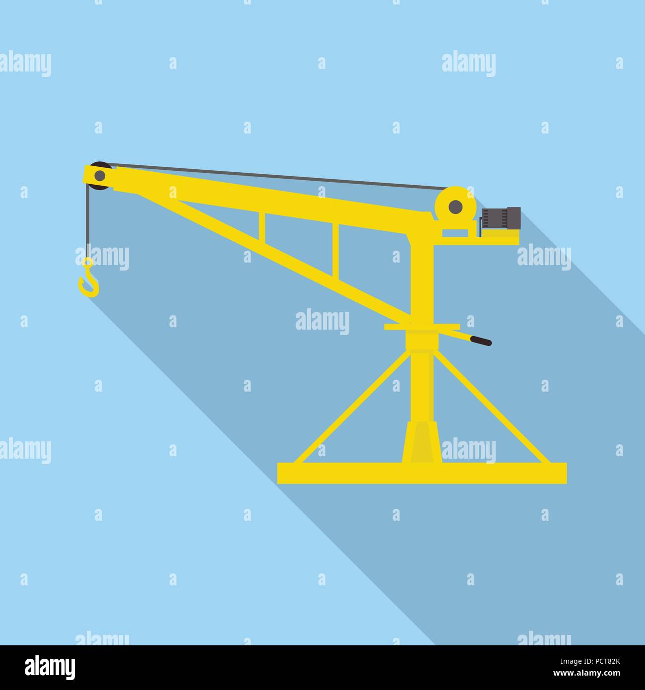 Manual jib crane Stock Vector Images - Alamy