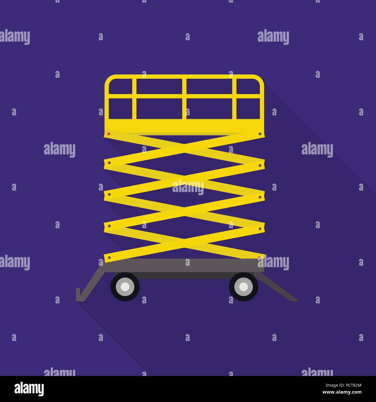 Warehouse lift table icon, flat style Stock Vector Image & Art - Alamy