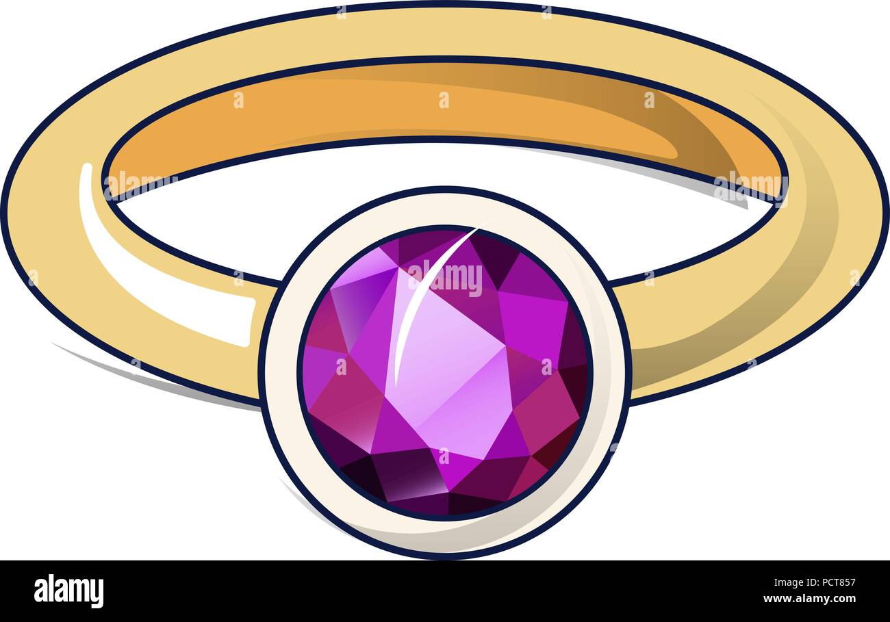 Ruby ring icon, cartoon style Stock Vector Image & Art - Alamy