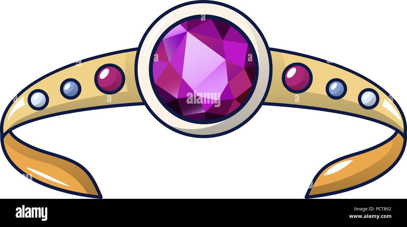 Ruby Crown Icon Cartoon Style Stock Vector Image And Art Alamy