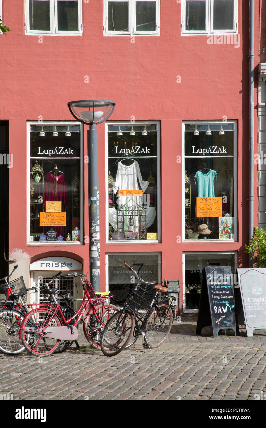 Lupazak Fashion Shop Window; Grabrodretorv Square; Copenhagen; Denmark ...
