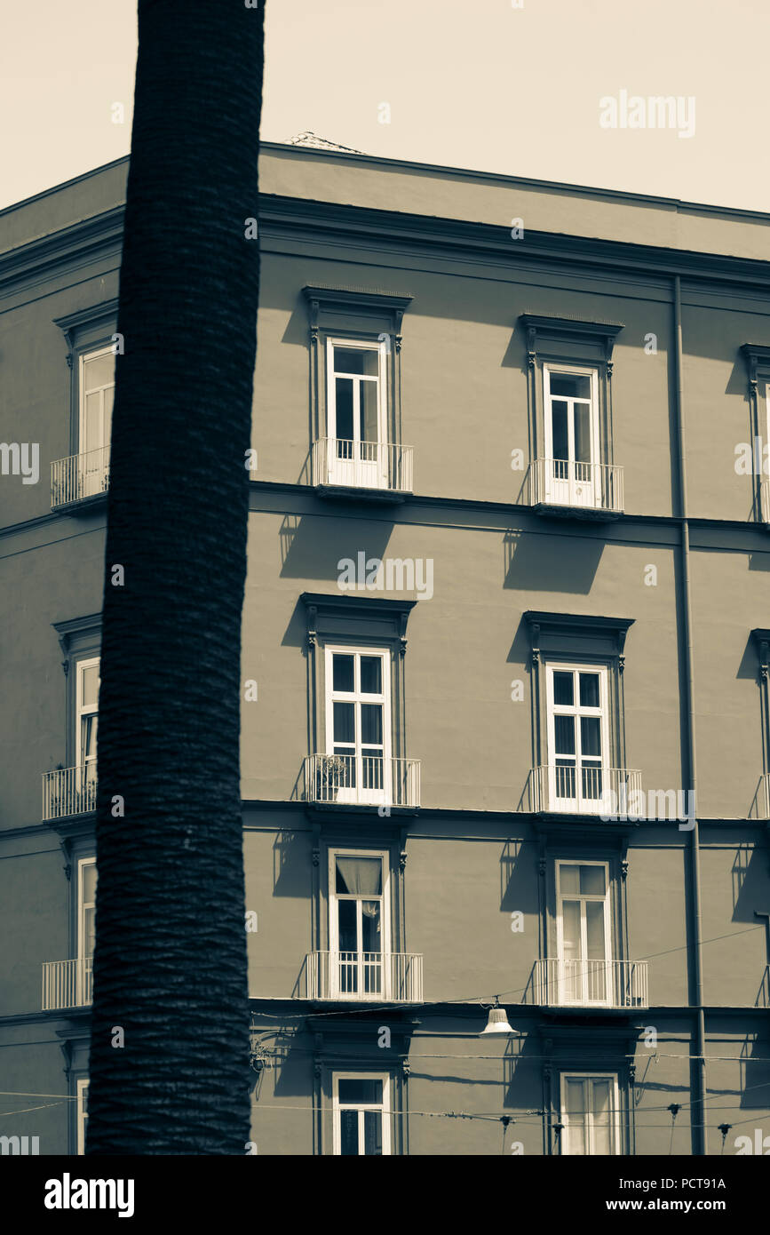Old apartment block, Naples, Italy Stock Photo - Alamy