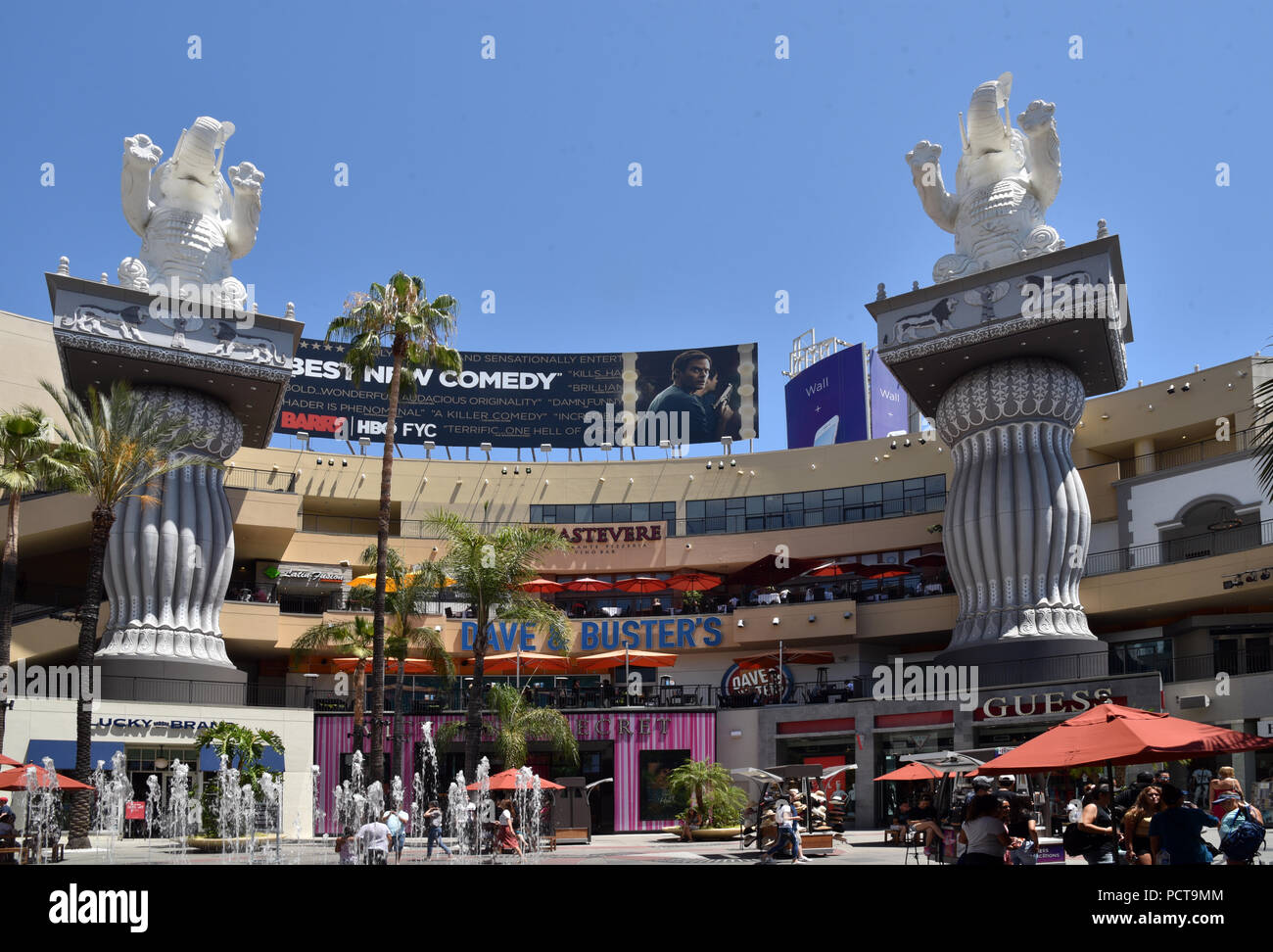 The Hollywood Highland Center in Hollywood. The courtyard is replica of ...