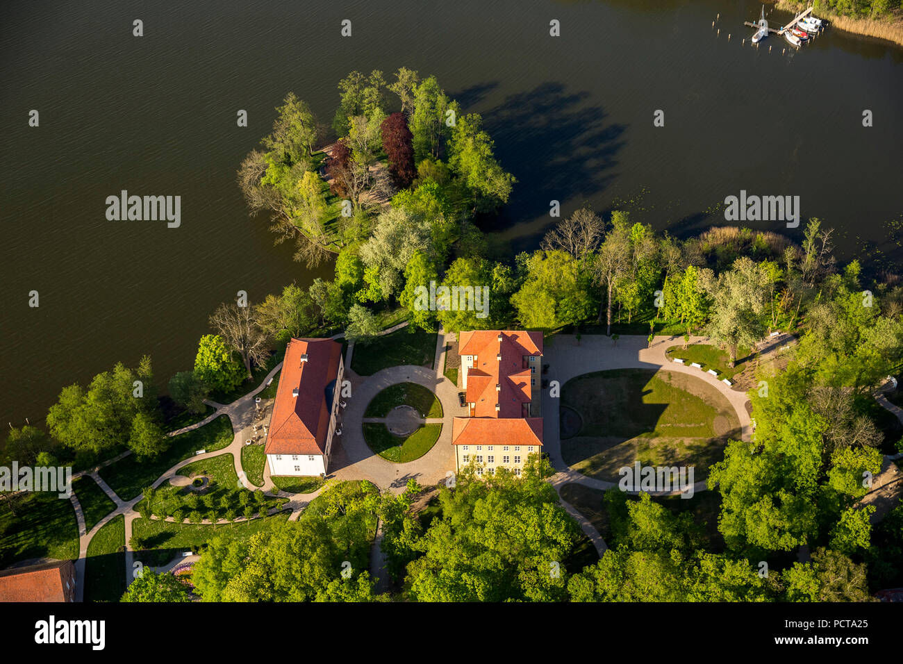 Church of the Knights of Saint John on the castle island of Mirow ...