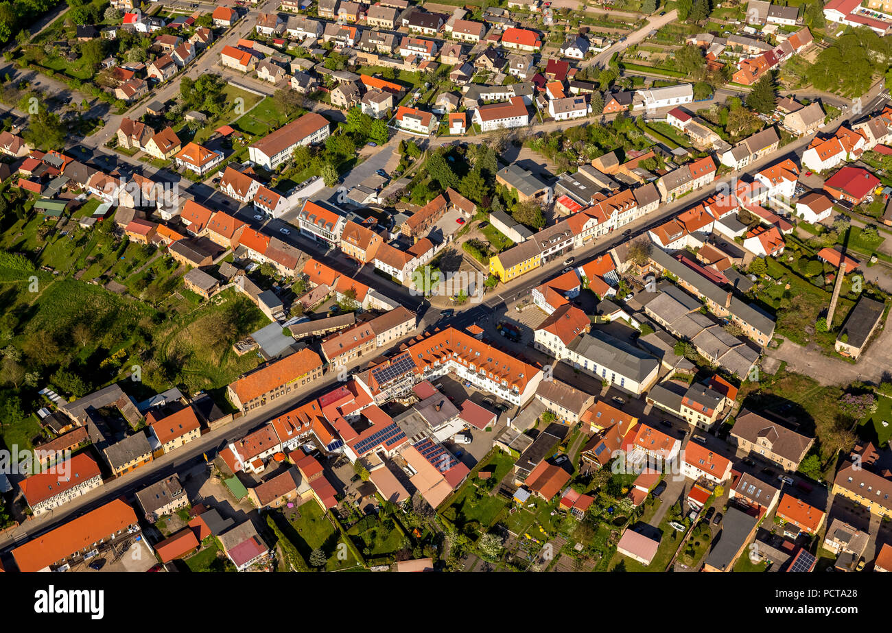 Center with thoroughfares, Mirow, Mecklenburg Lake Plateau, Mecklenburg ...