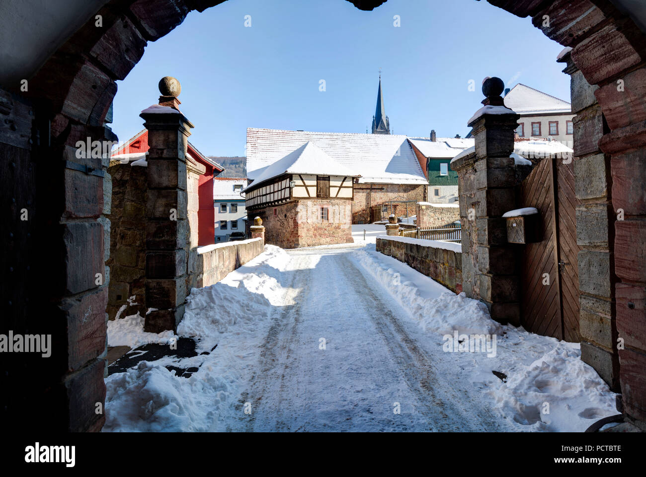 Castle complex, Tann, Rhön, East Hesse, Fulda district, Germany, Europe ...