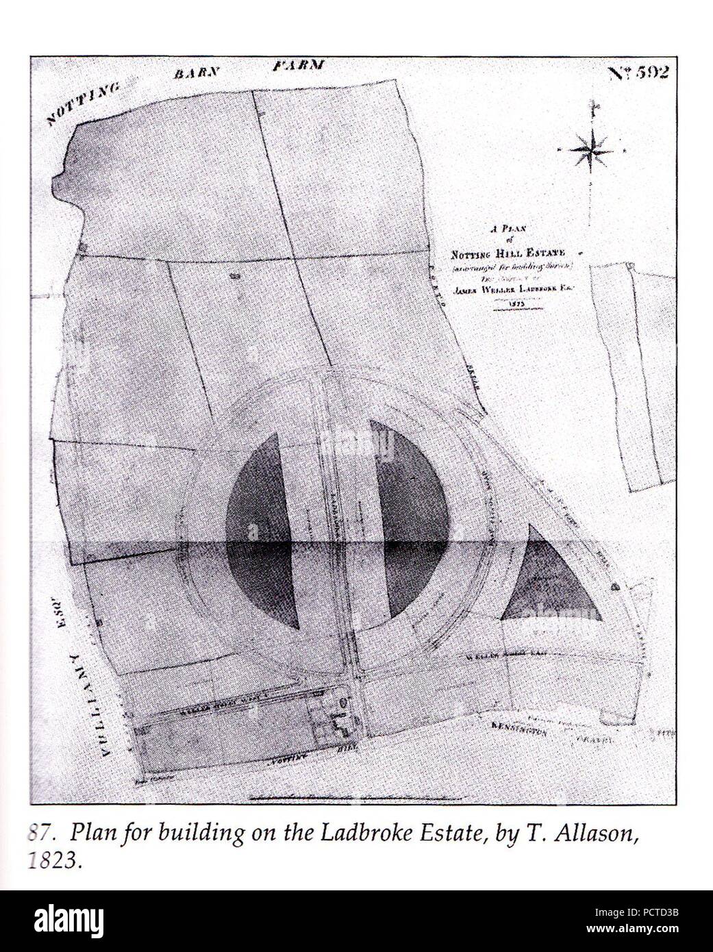 Allason plan 1823 Stock Photo - Alamy
