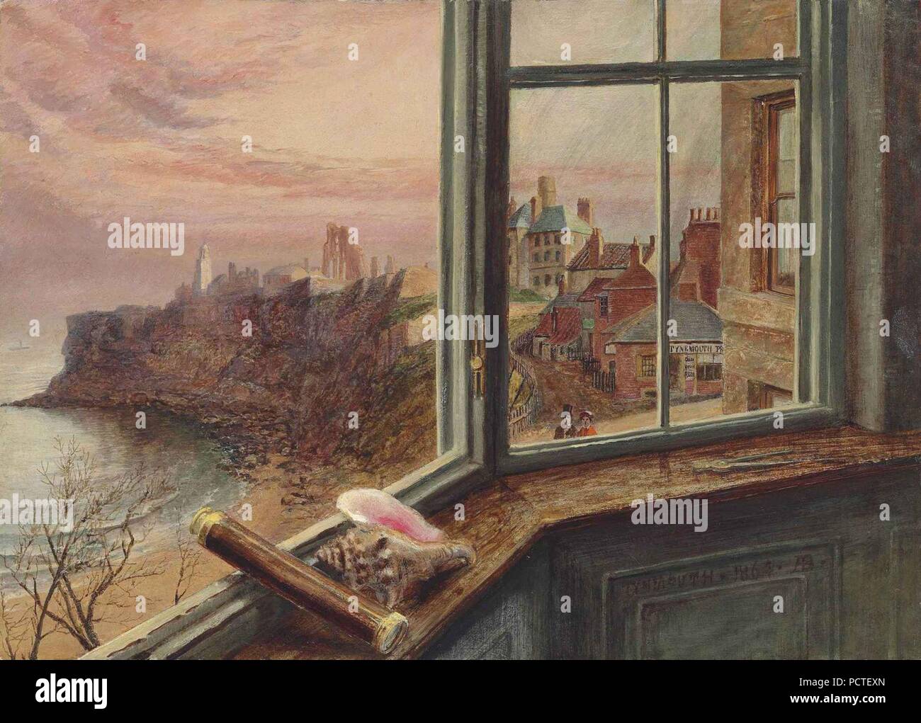 Alice Boyd - View from the window of Balcony House, Tynemouth Stock ...