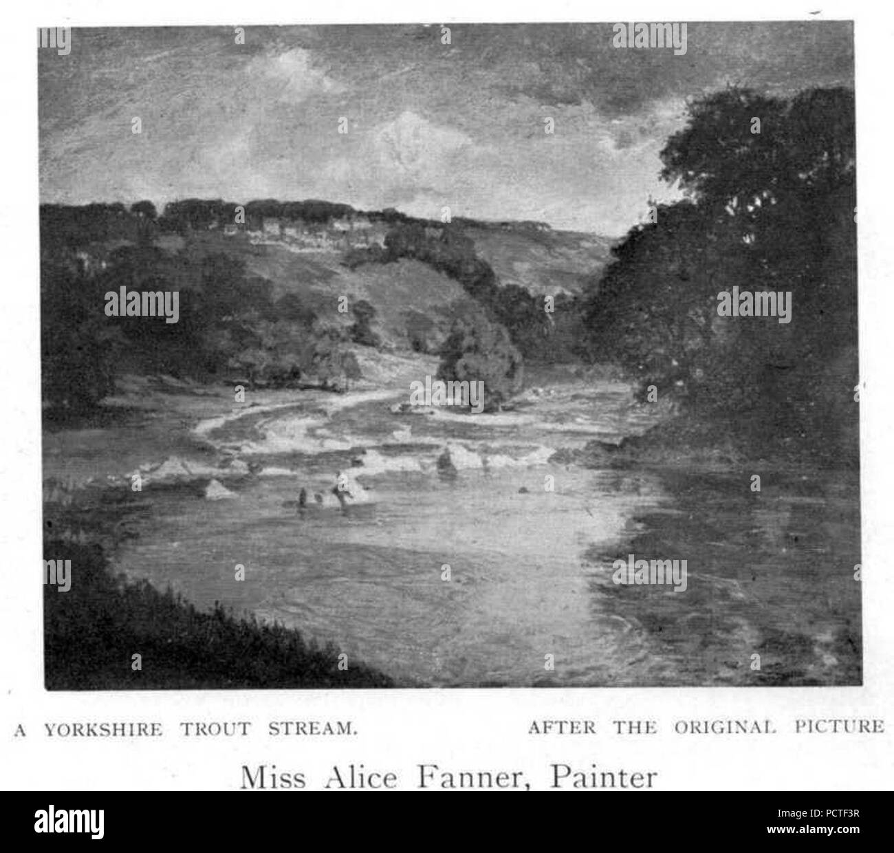 Alice Maud Fanner - A Yorkshire Trout Stream Stock Photo - Alamy