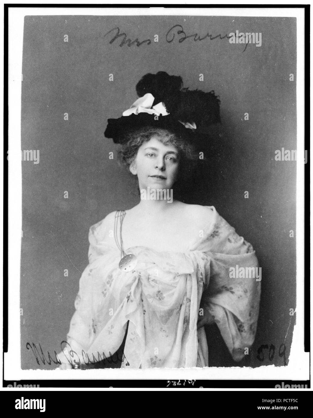 Alice Pike Barney, half-length portrait, facing front Stock Photo - Alamy