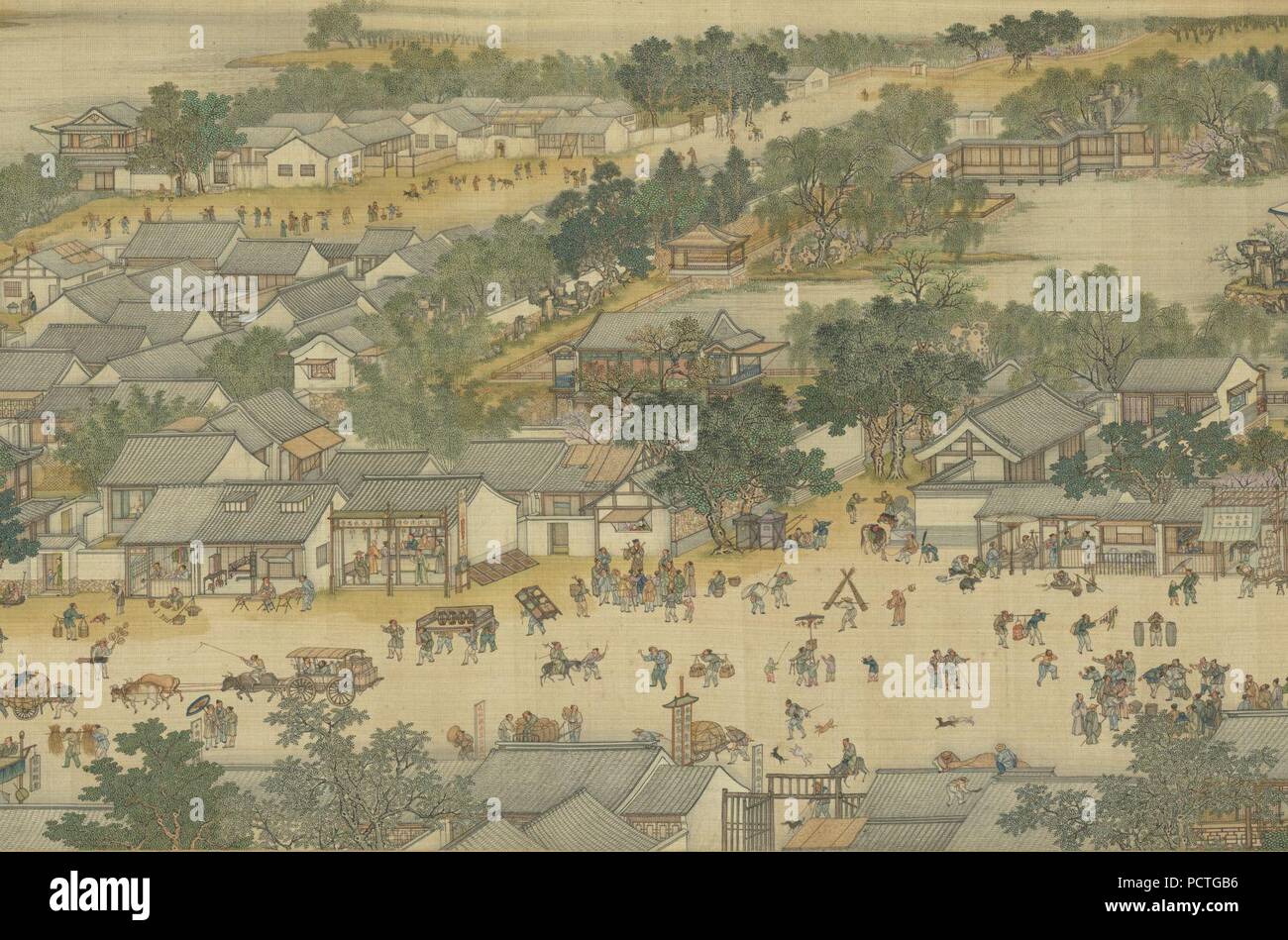 Along the River During the Qingming Festival (Qing Court Version) 14 ...