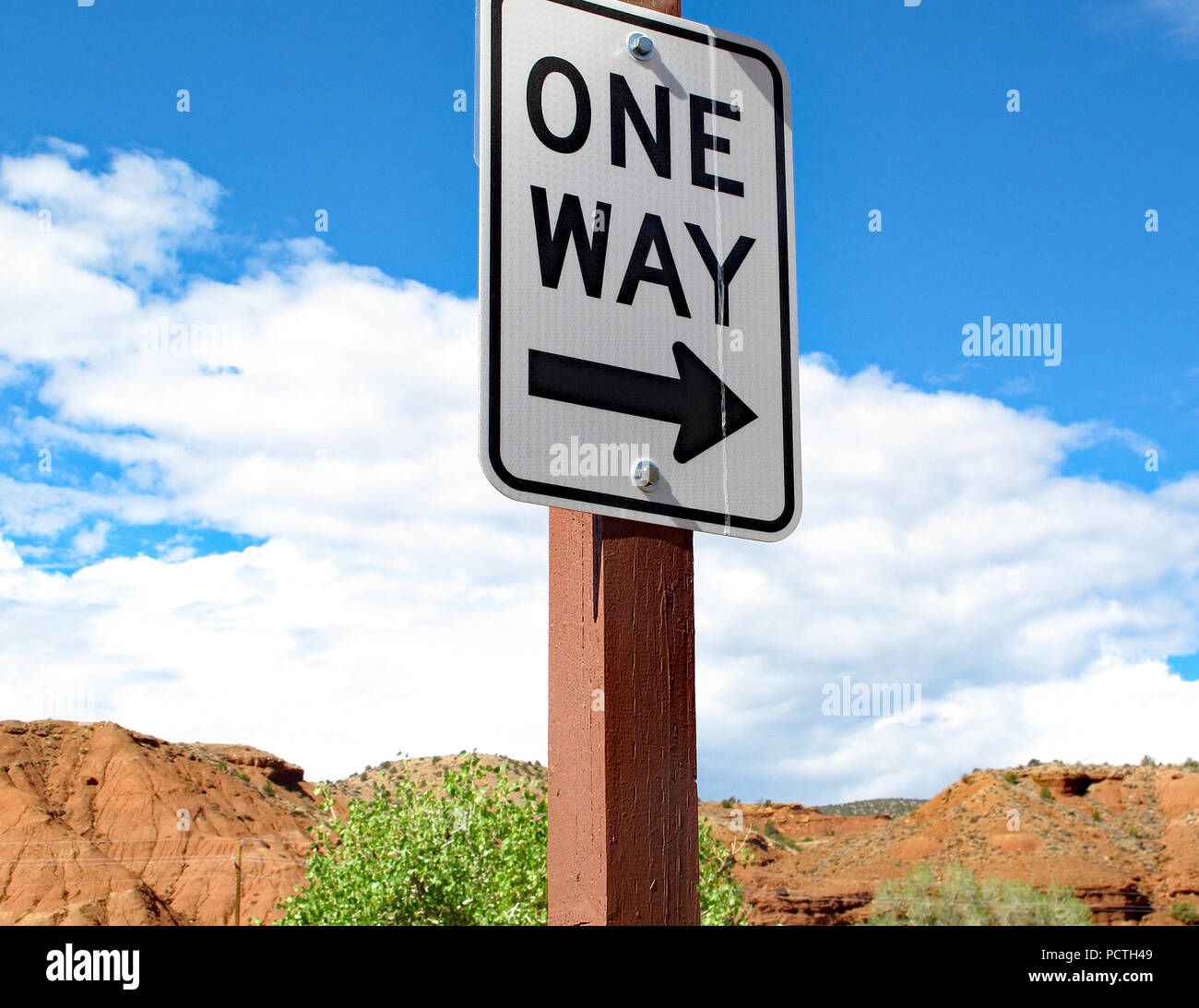 Only One Way Stock Photo - Alamy