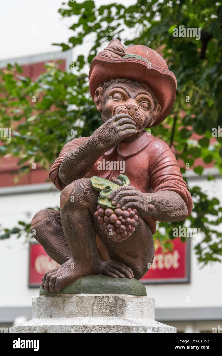 Monkey fountain on andreasplatz hi-res stock photography and images - Alamy