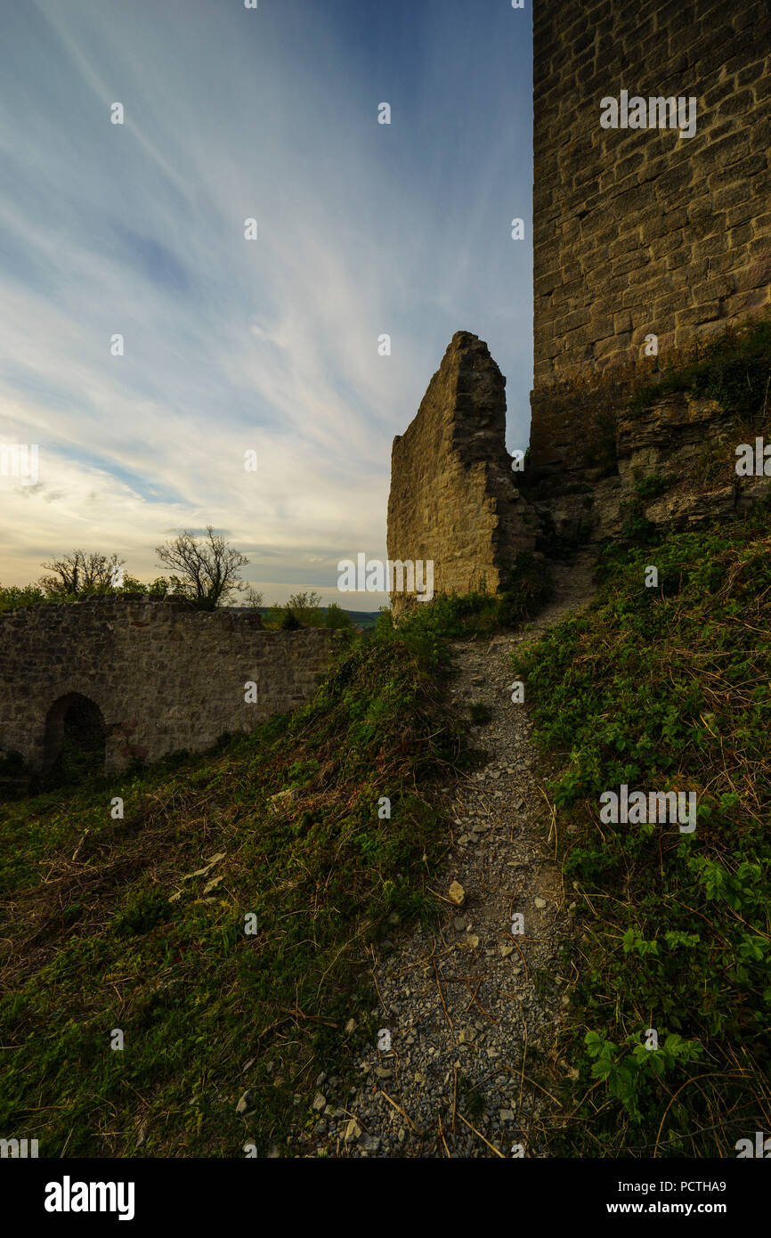 Castle ruin Homburg and nature reserve Stock Photo - Alamy