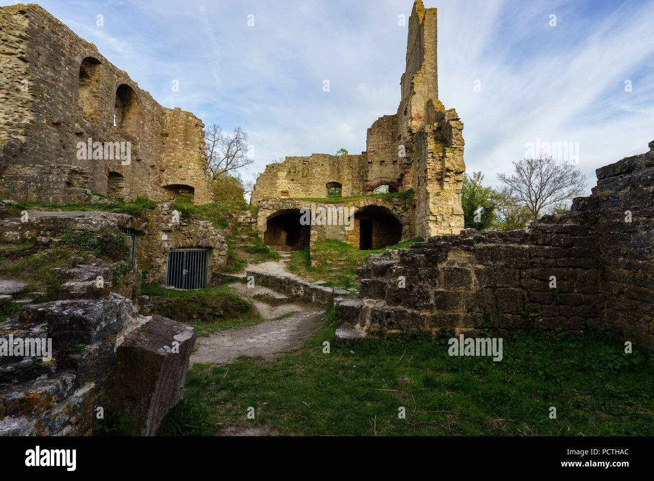 Castle ruin Homburg and nature reserve Stock Photo - Alamy