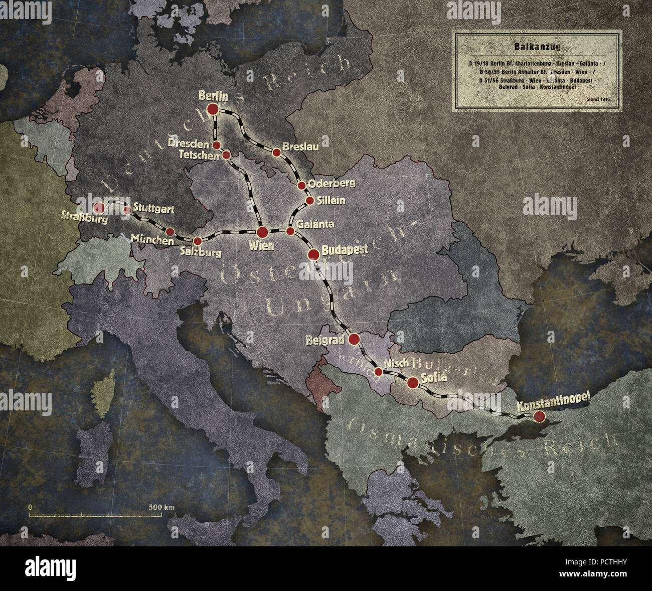 Constantinople map hi-res stock photography and images - Alamy