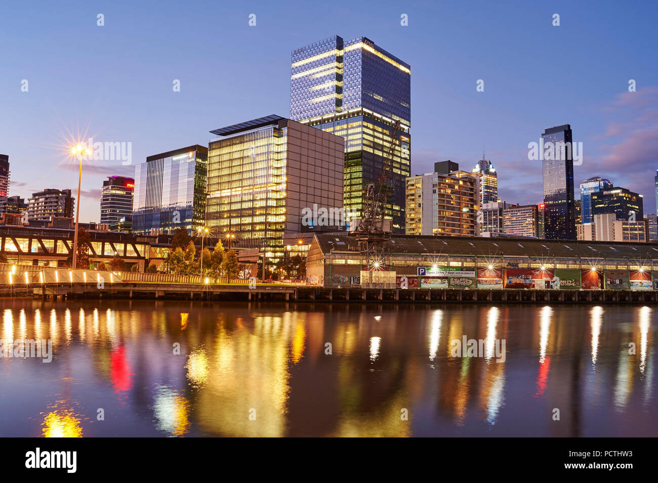 Landscape, Docklands, Waterfront, Melbourne, Victoria, Australia ...