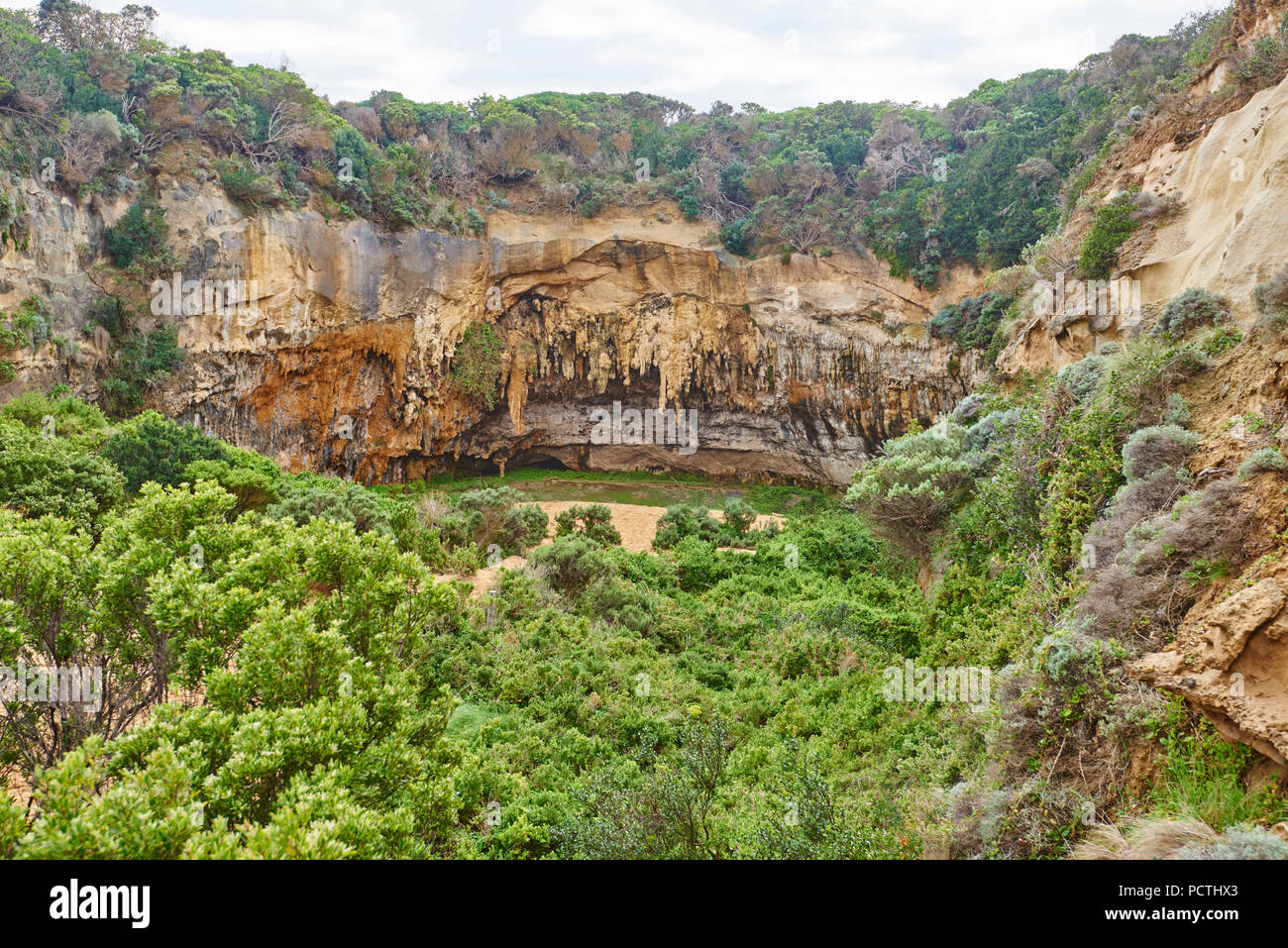 Cave on the back of Loch Ard Gorge, Great Ocean Road, Port Campbell ...