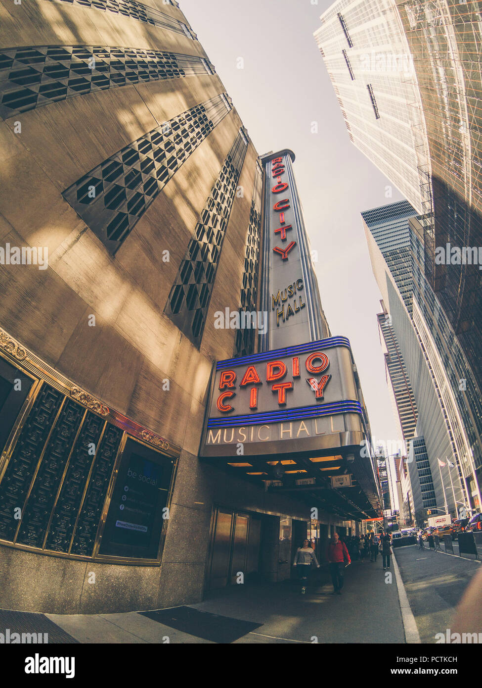 nyc, manhattan buildings, bottom point of view Stock Photo - Alamy
