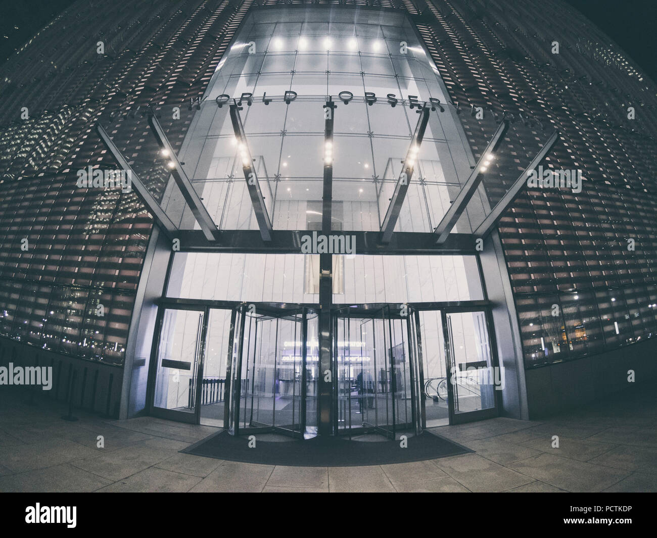 nyc, manhattan buildings, bottom point of view Stock Photo - Alamy