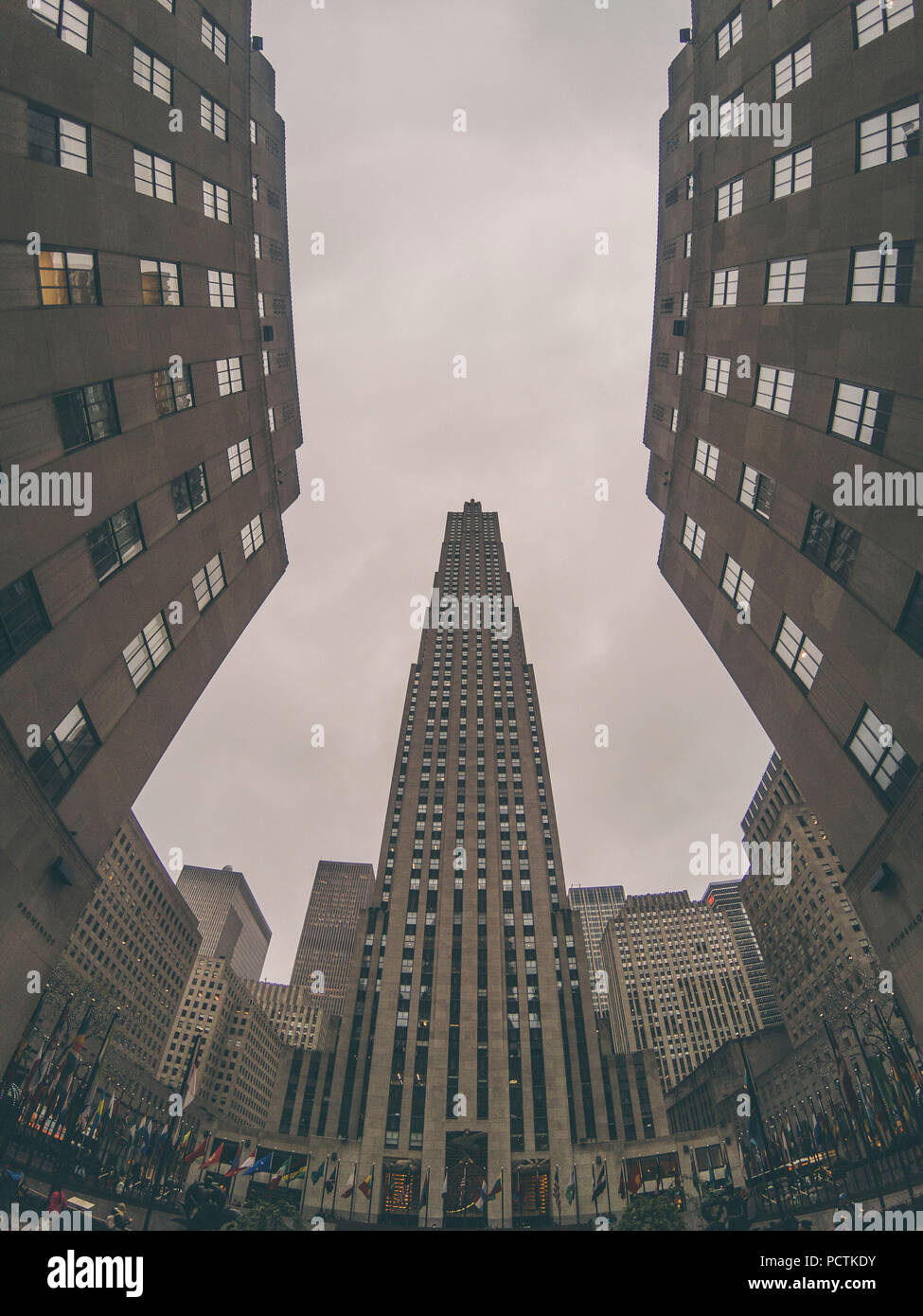 rockefeller center in manhattan, nyc Stock Photo - Alamy