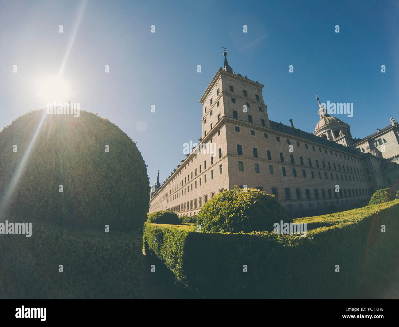 El Escorial castle in Madrid Stock Photo - Alamy