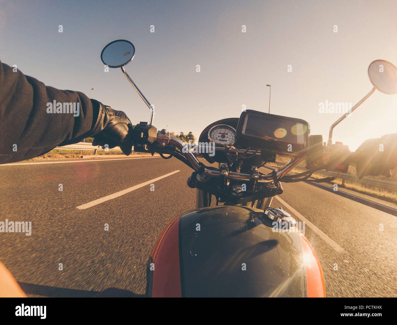 hands riding a motorcycle Stock Photo - Alamy