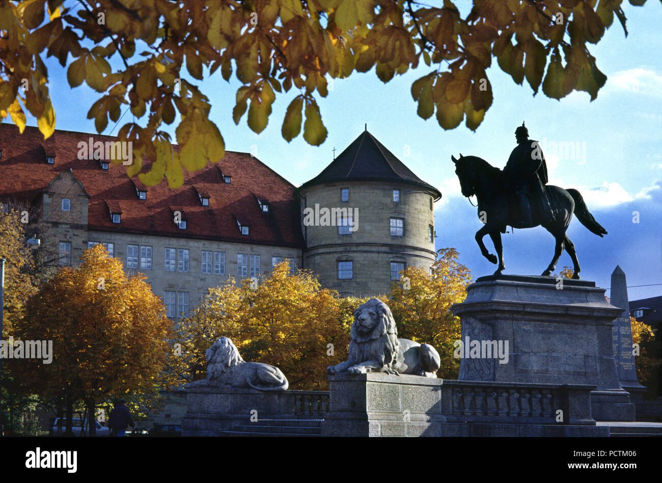 Old castle altes schloss at karlsplatz square in stuttgart hi-res stock ...