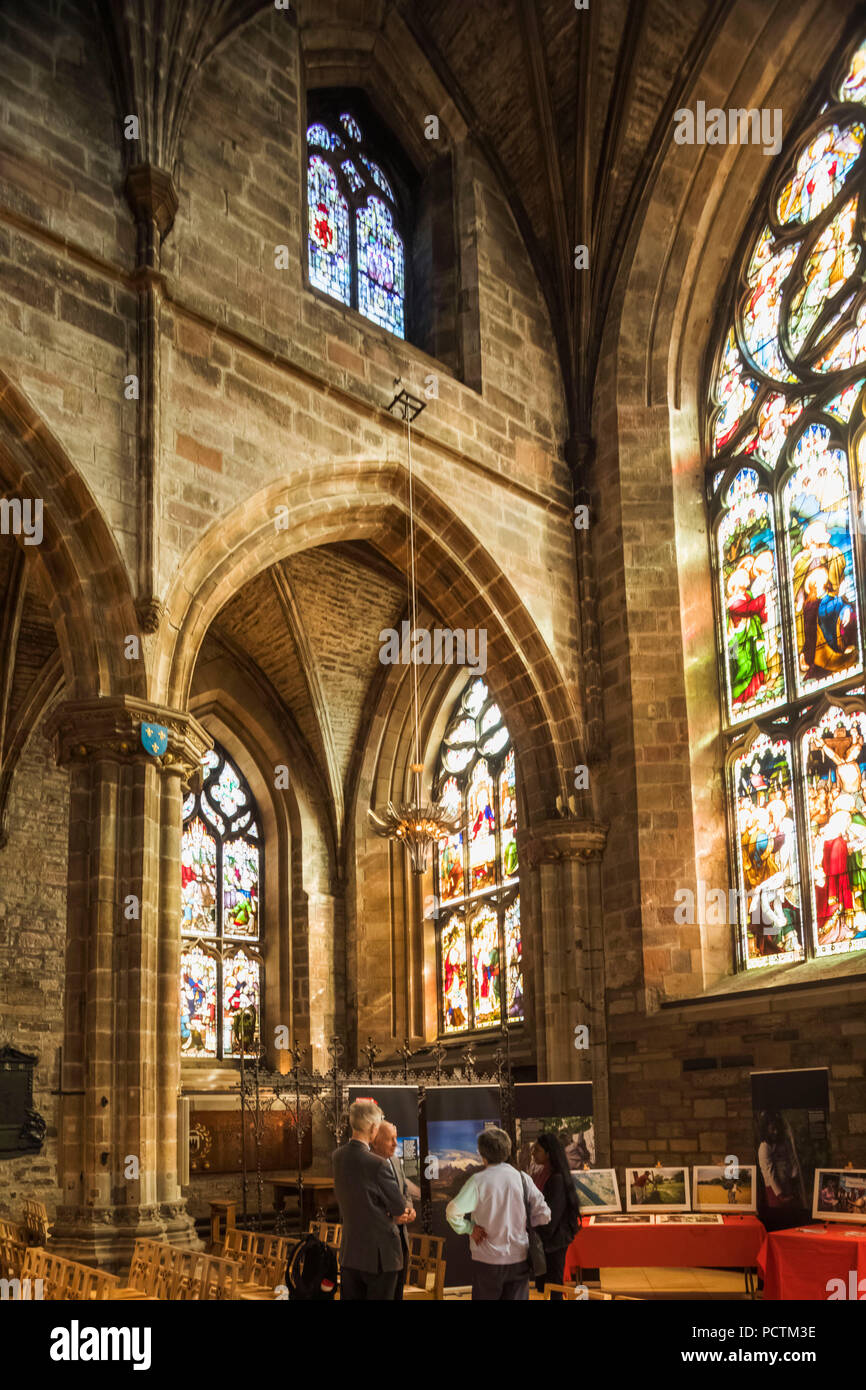Great Britain, Scotland, Edinburgh, The Royal Mile, St.Giles' Cathedral ...