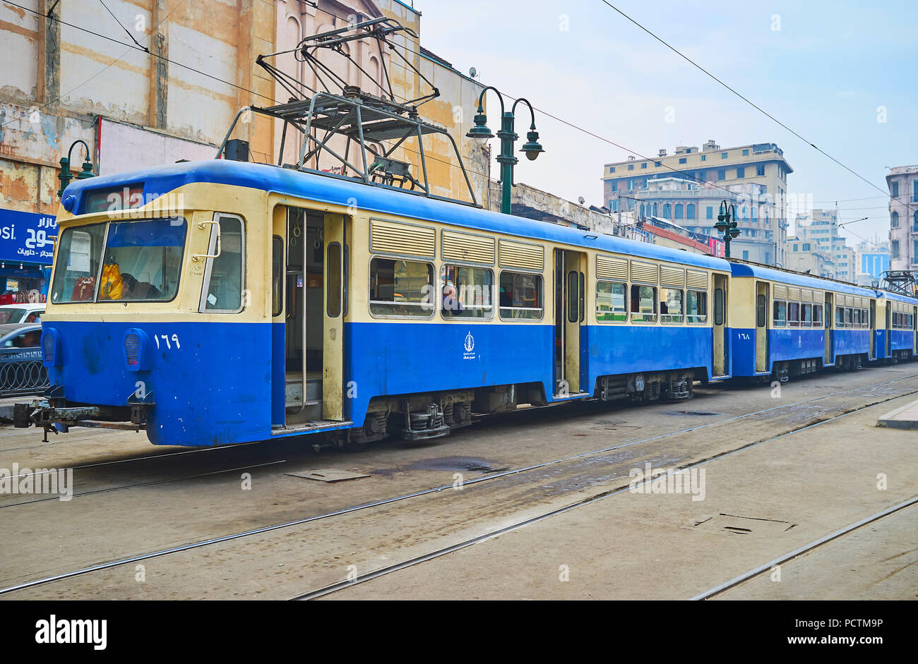 Egypt train in alexandria hi-res stock photography and images - Alamy