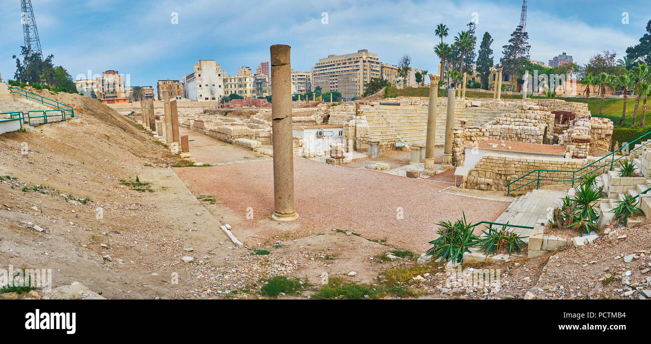 The ancient Roman amphitheatre is one of main city symbols, located in ...