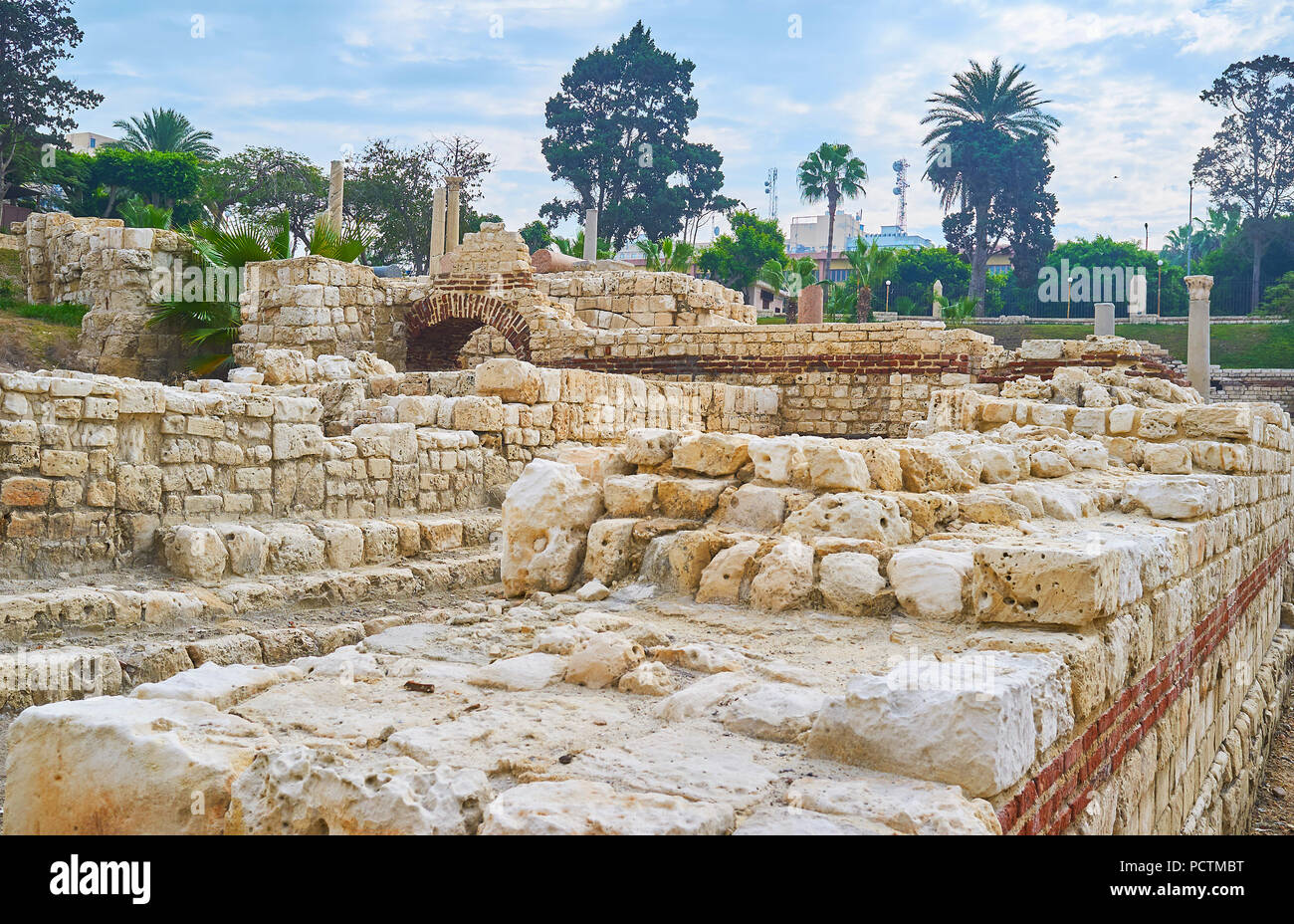 Ancient school of alexandria egypt hi-res stock photography and images ...