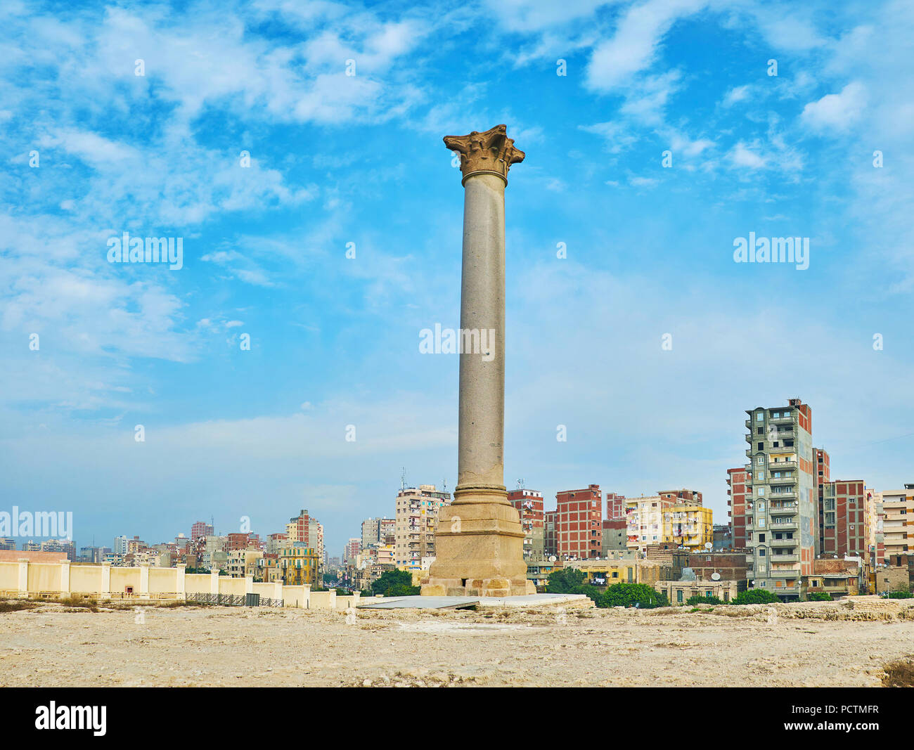 Pompey's Pillar of Roman Emperor Diocletian is the tallest ancient ...