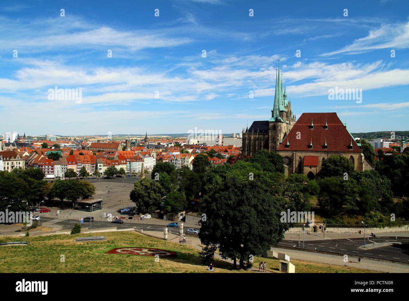 Erfurt, Germany, Domplatz Stock Photo - Alamy