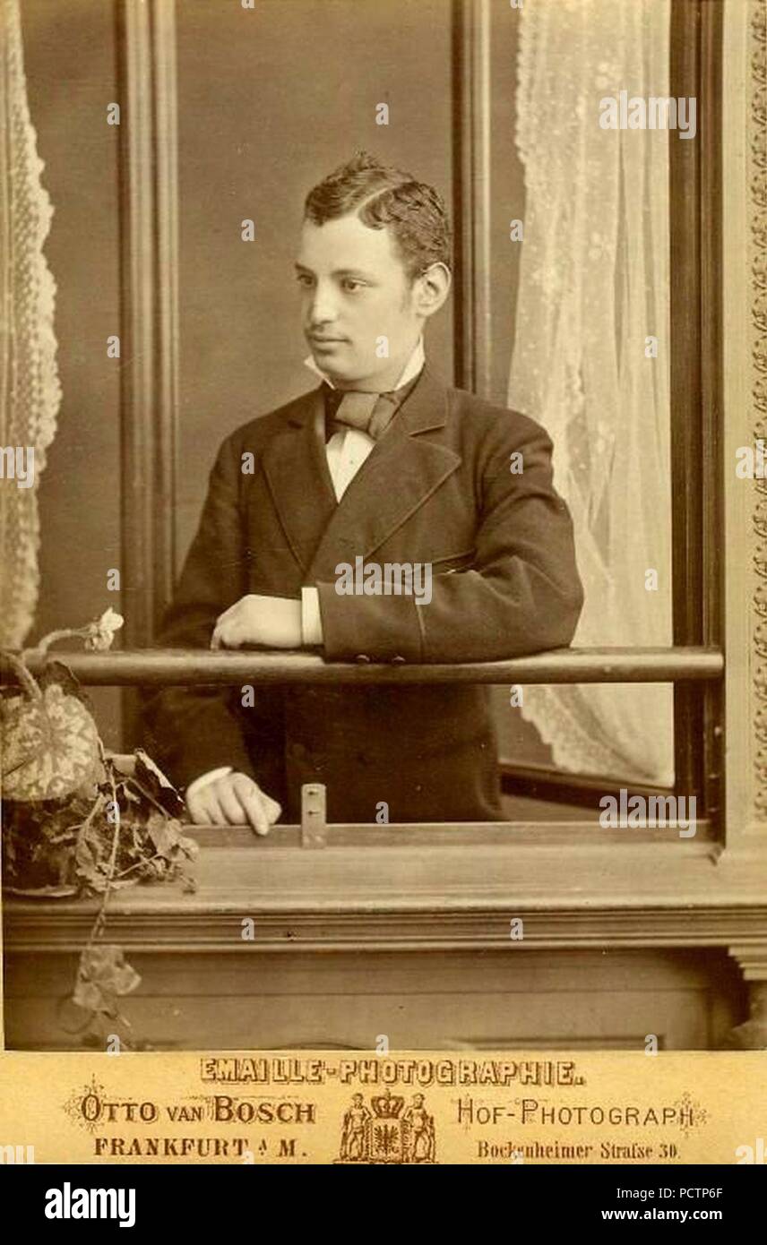 Alfred Mayer 1885 Stock Photo - Alamy