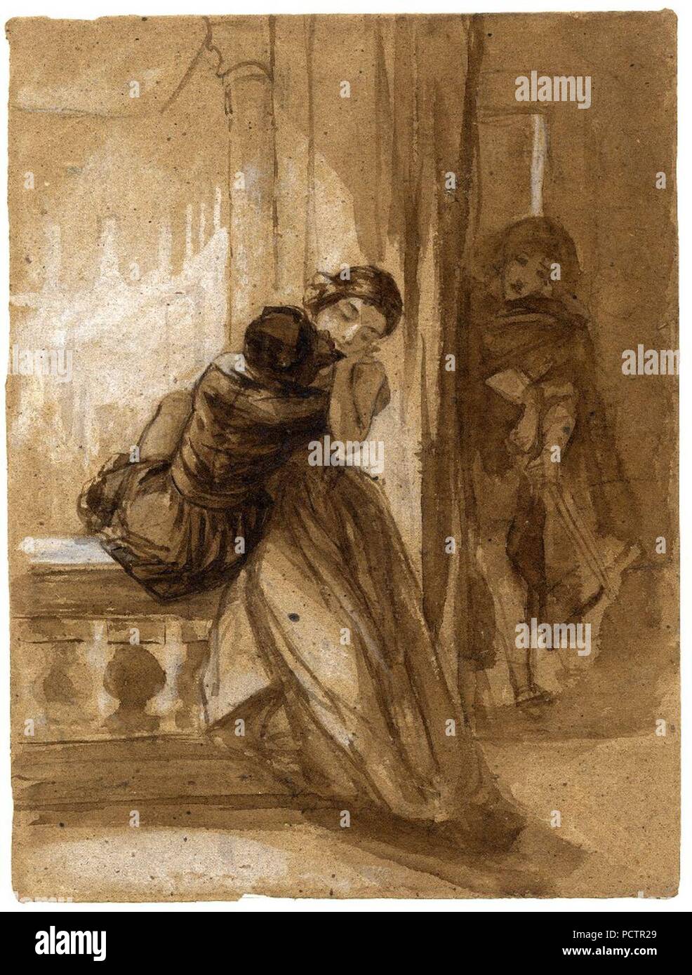 Alfred Elmore - Paolo and Francisca Stock Photo - Alamy