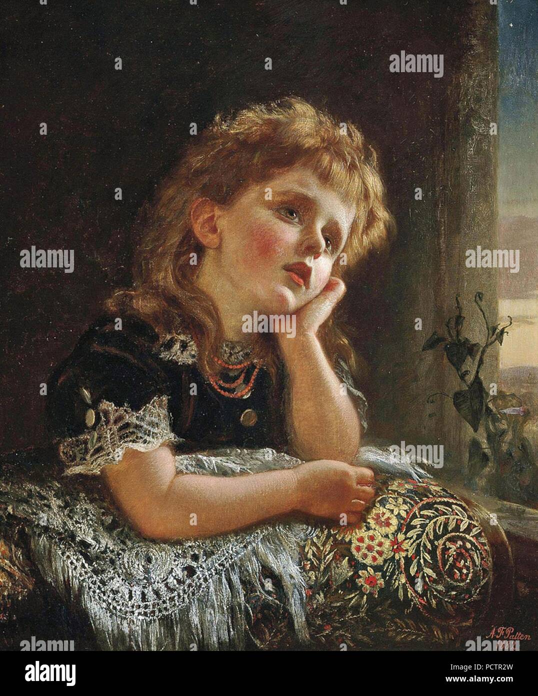 Alfred Fowler Patten - The child and the star Stock Photo - Alamy