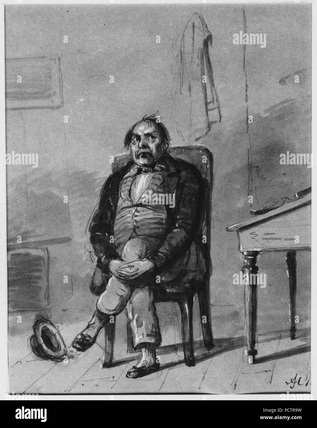 Alfred Jacob Miller - Never Am Happy, Except When Miserable Stock Photo ...