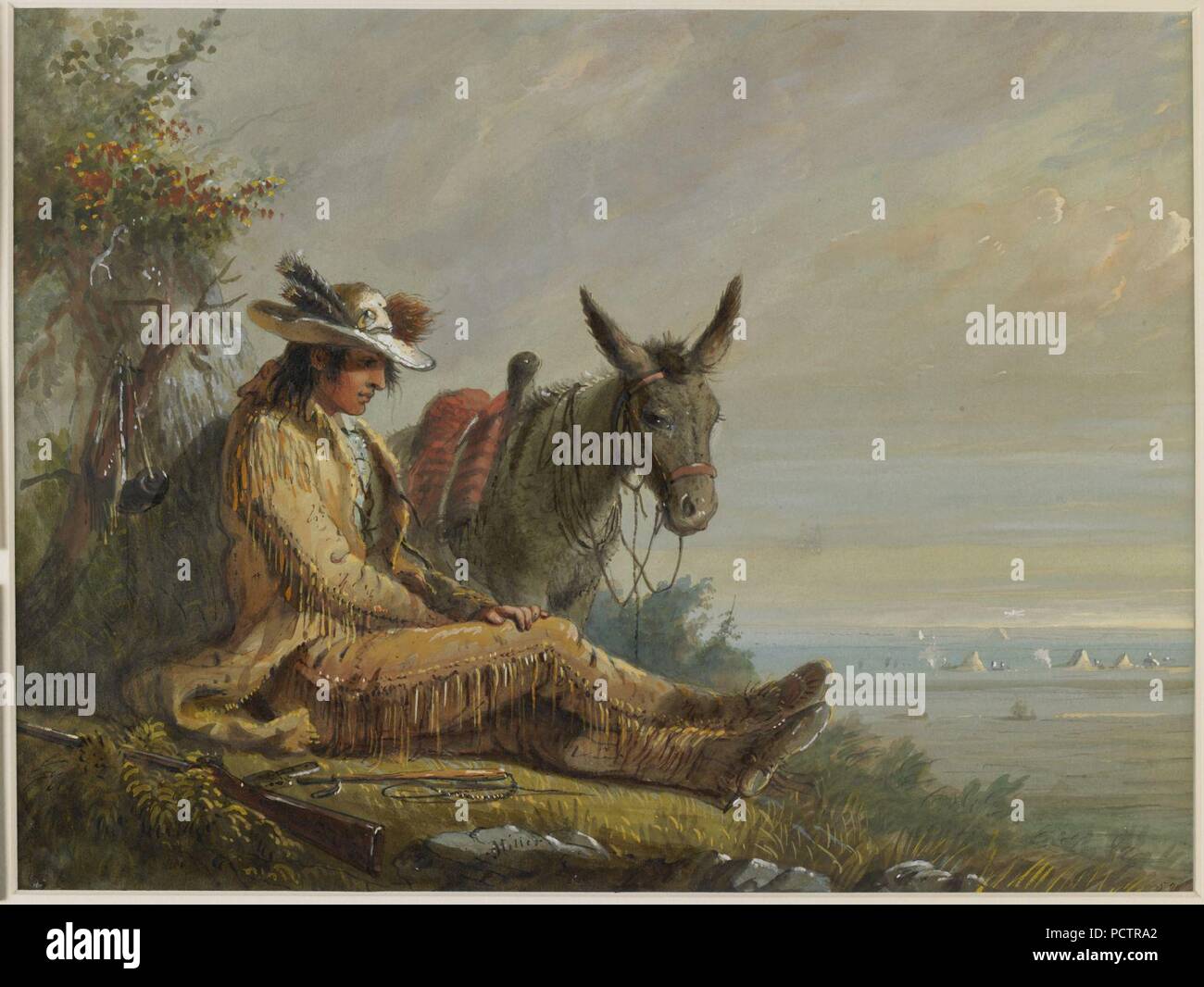 Alfred Jacob Miller - Pierre Stock Photo - Alamy