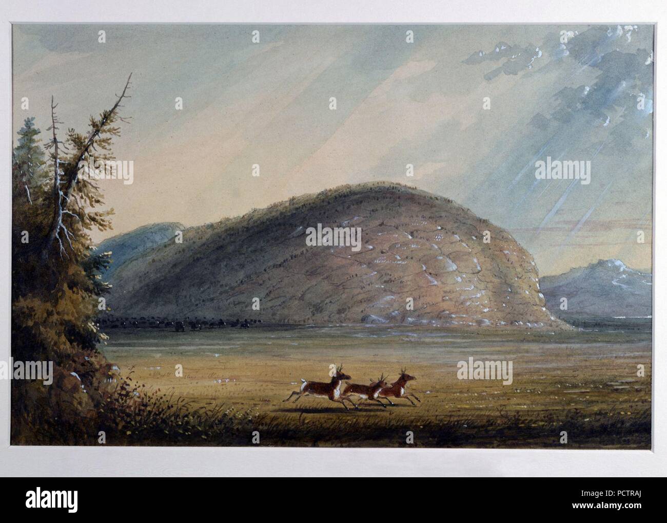 Alfred Jacob Miller - Rock of Independence Stock Photo - Alamy