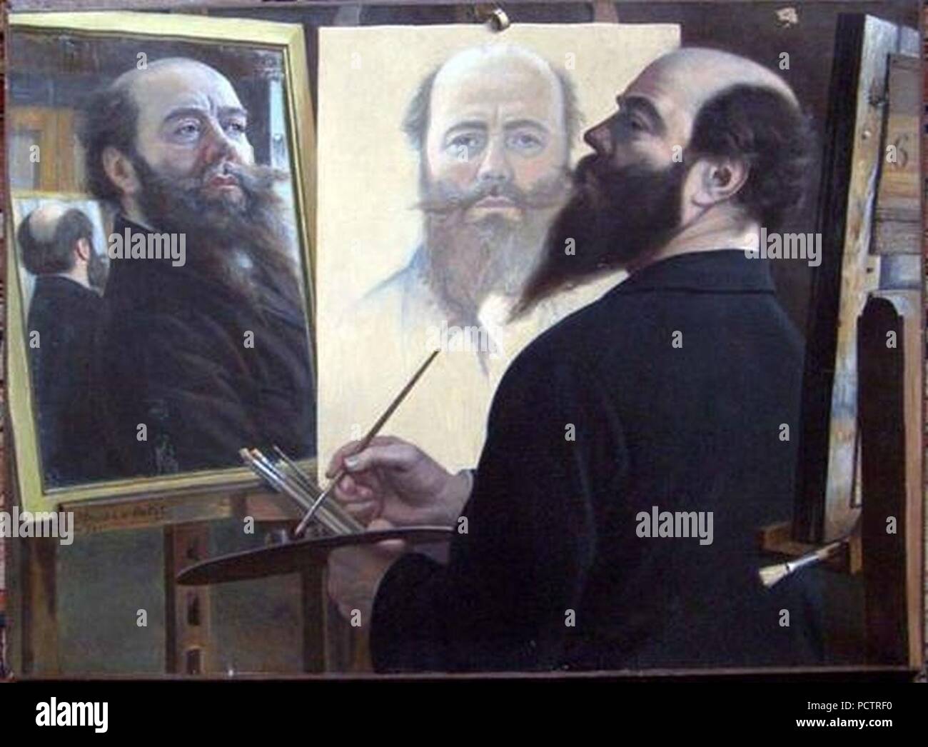 Alfred Le Petit - Autoportrait 1893 Stock Photo - Alamy