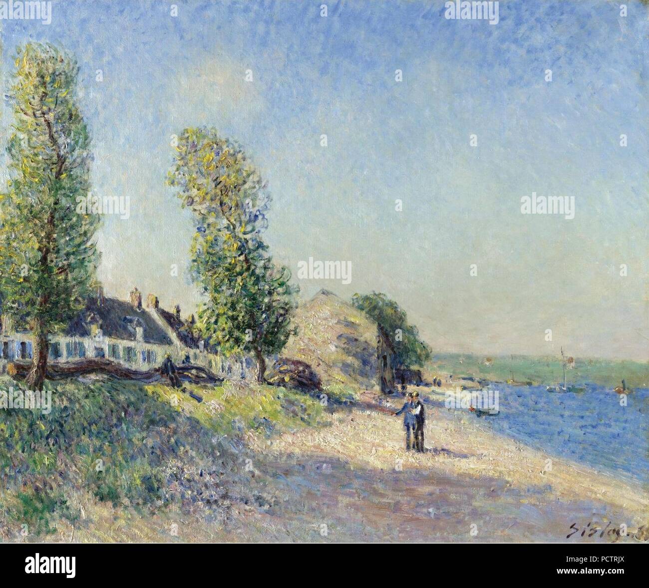 Alfred Sisley - Saint-Mammès le matin (1885 Stock Photo - Alamy